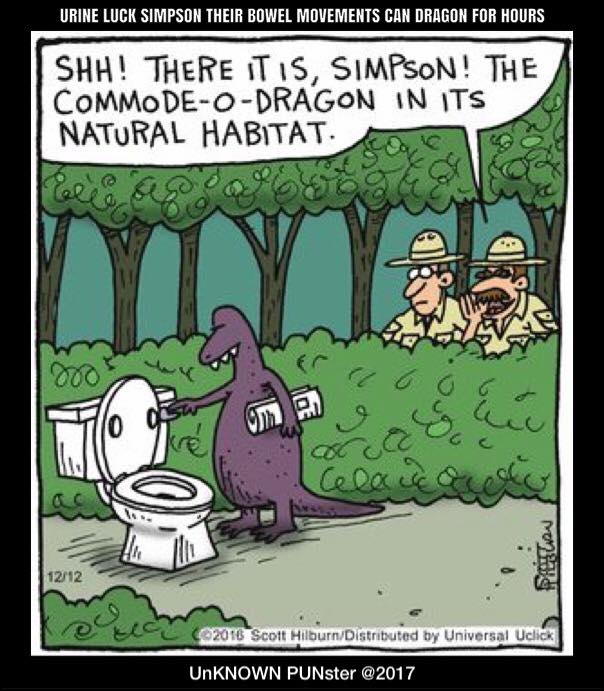 David Hill: "Urine luck Simpson. Their bowel movements can dragon for ...