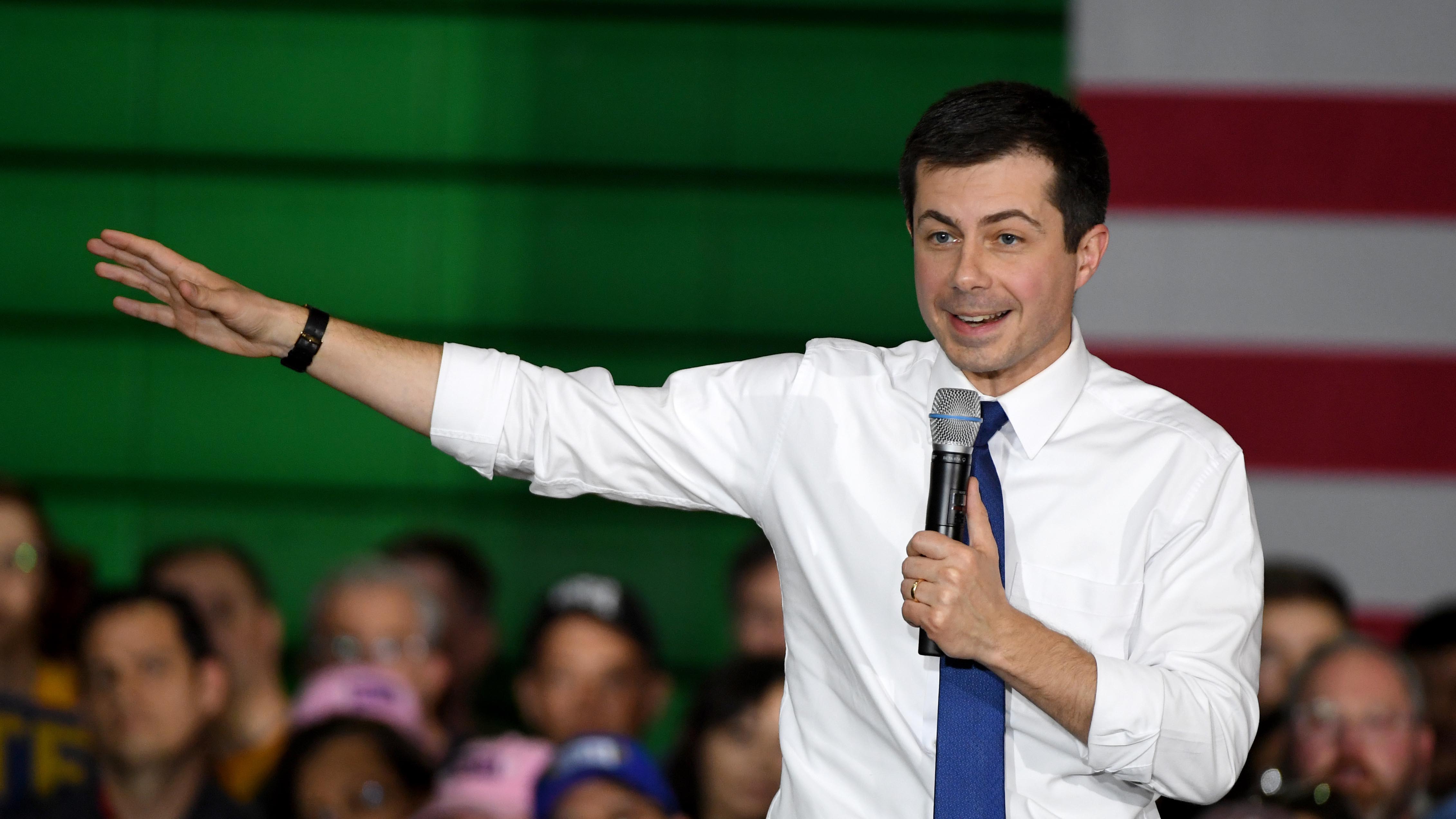 Presidential Candidate Pete Buttigieg Holds Campaign Rally In Las Vegas ...